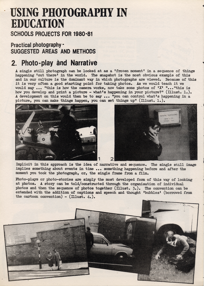 Schools Photography Project – Cockpit Gallery Touring Exhibitions 1978-89